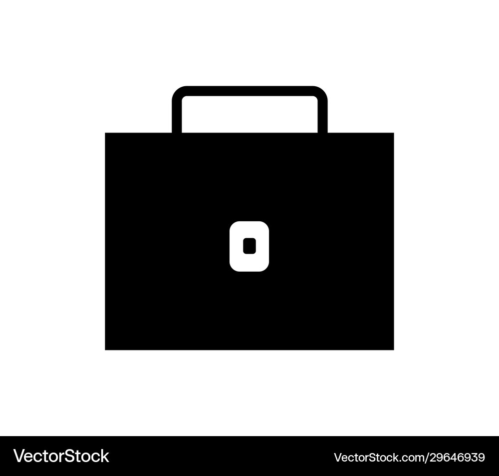 Job bag icon in on white background Royalty Free Vector