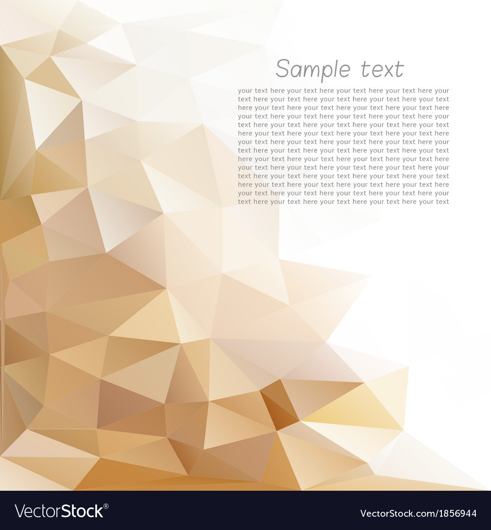 Triangle back Royalty Free Vector Image - VectorStock