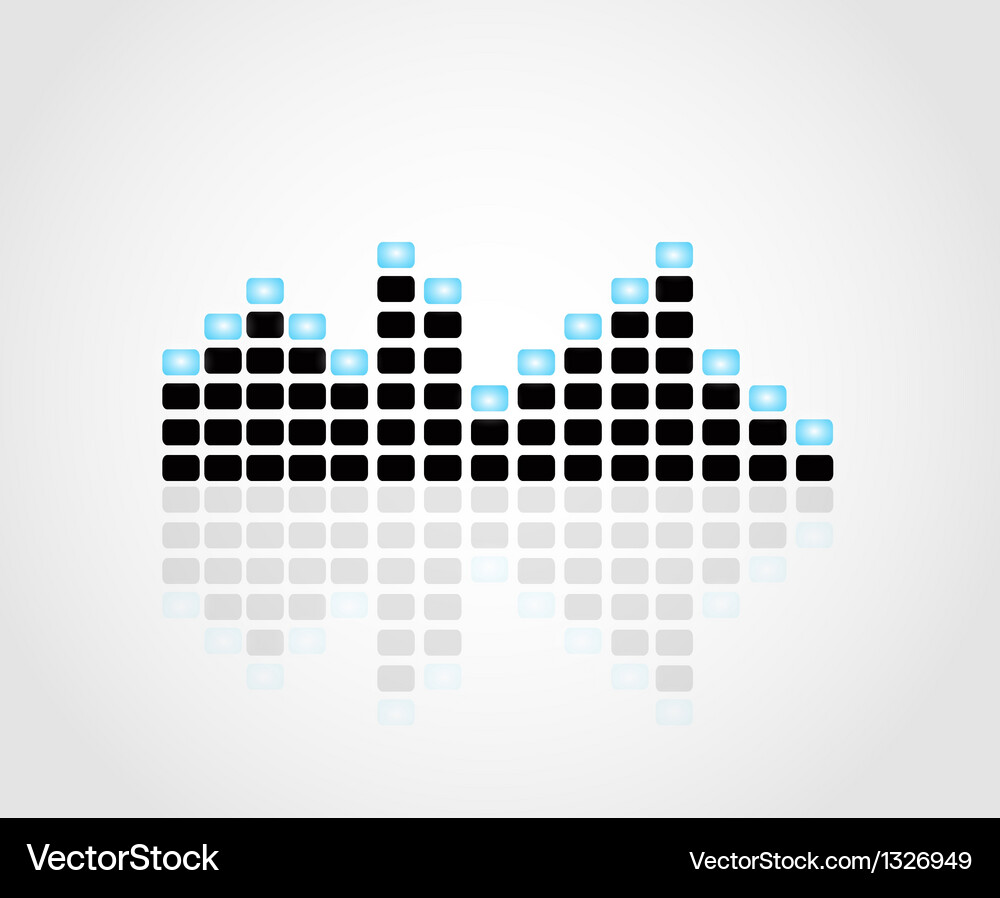 Digital Equalizer Royalty Free Vector Image - VectorStock