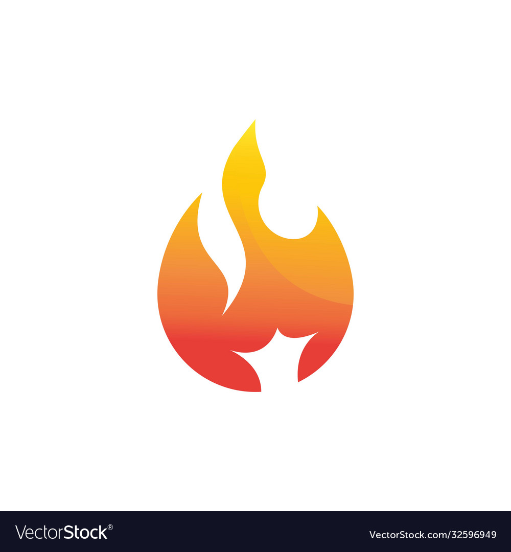Fire flame logo Royalty Free Vector Image - VectorStock