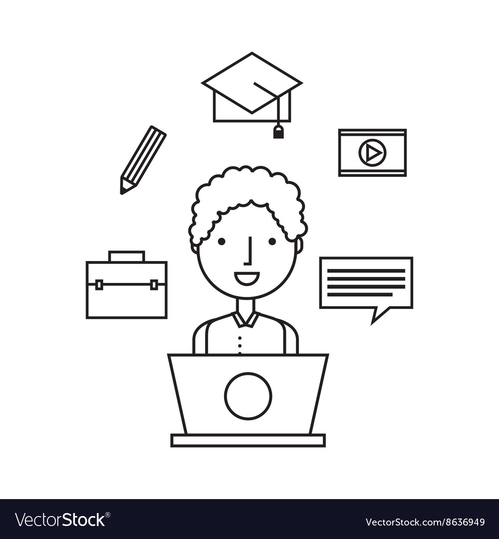 Training course design Royalty Free Vector Image