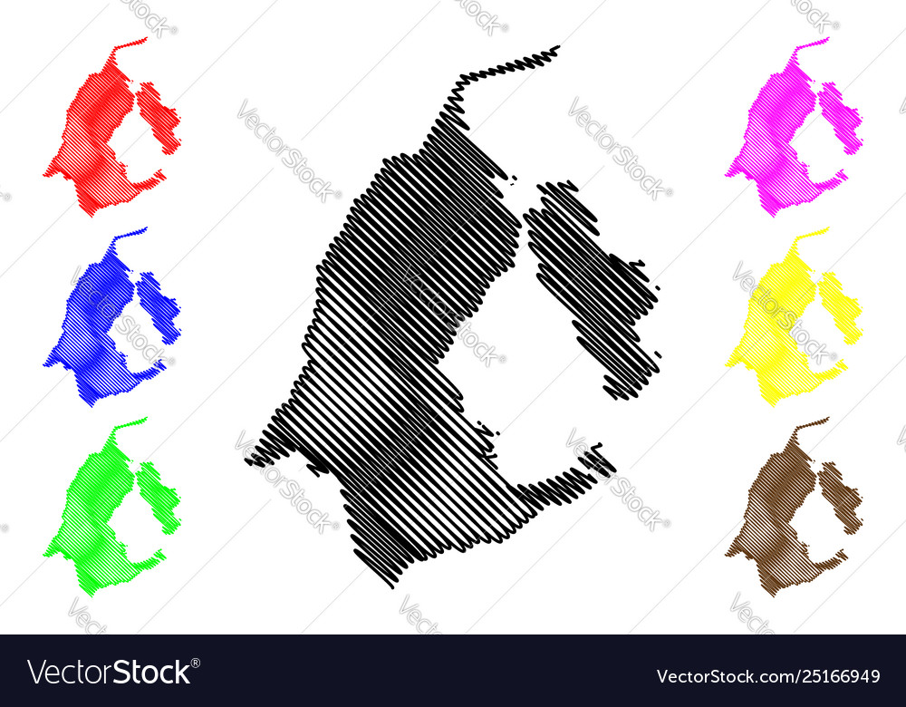 Zulia state map Royalty Free Vector Image - VectorStock