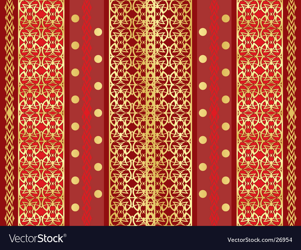 Gold pattern Royalty Free Vector Image - VectorStock