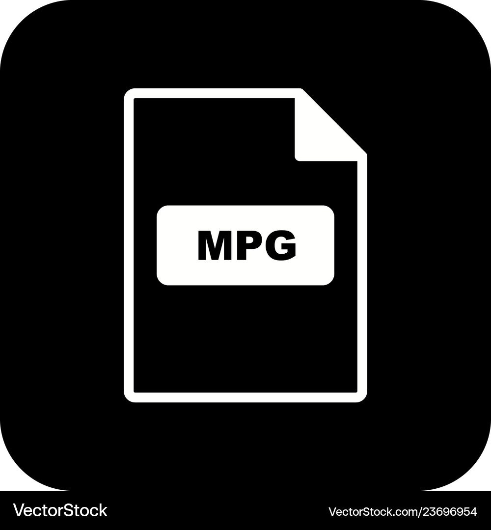 Mpg icon Royalty Free Vector Image - VectorStock