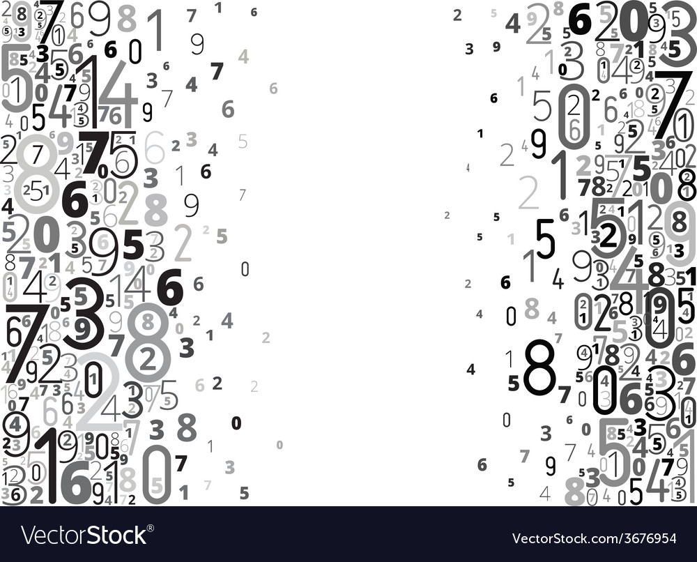 Number background Royalty Free Vector Image - VectorStock