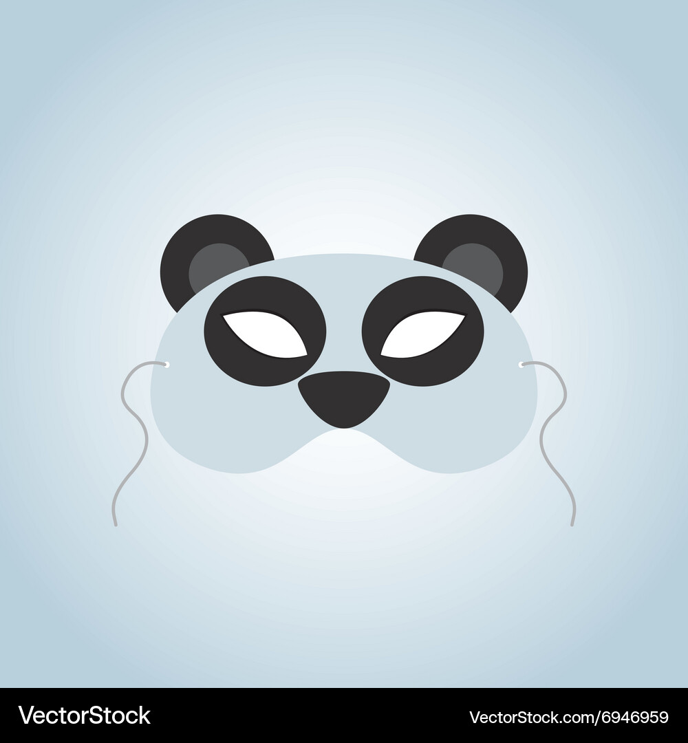 Panda mask Royalty Free Vector Image - VectorStock
