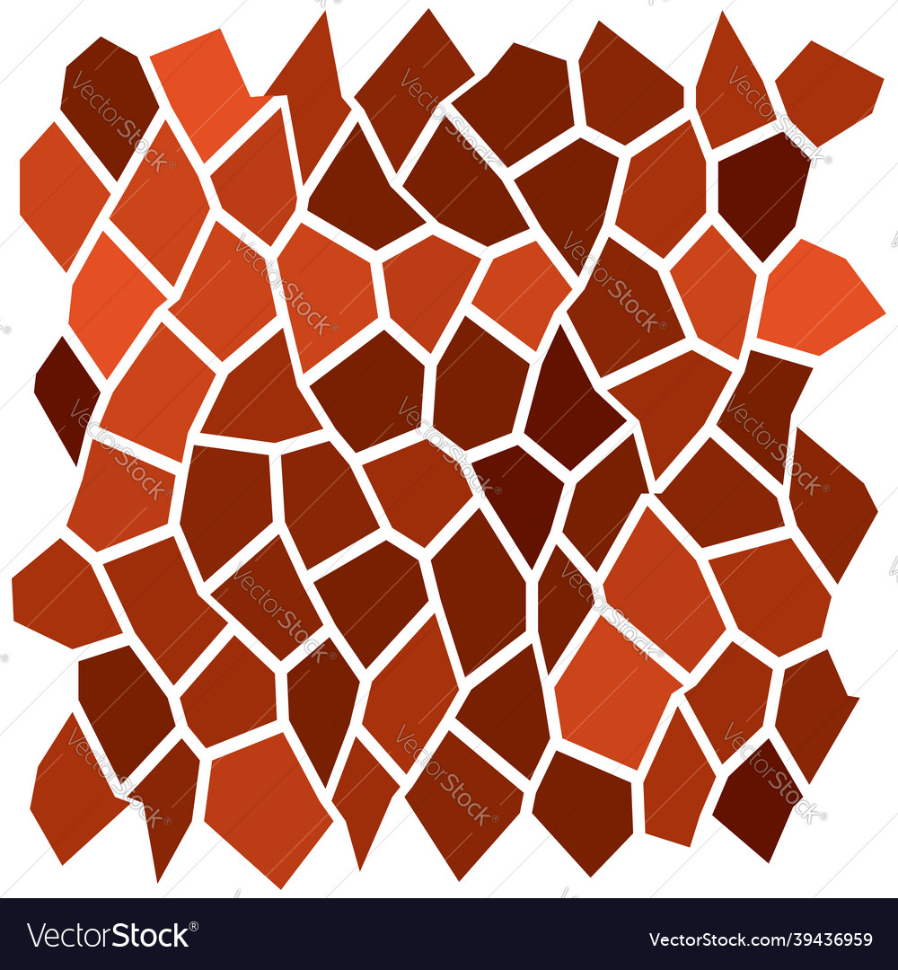 Stone brick wall brickwork polygon pattern Vector Image