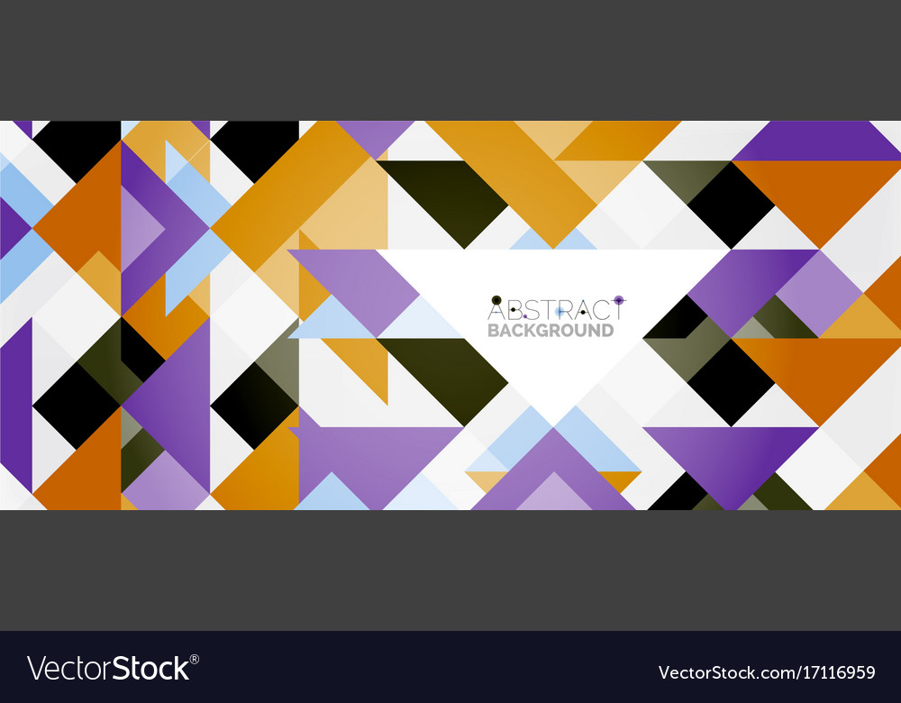 Triangle pattern design background Royalty Free Vector Image