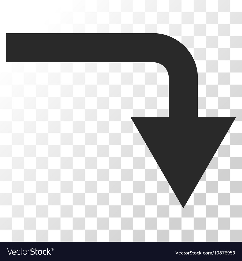 Turn down icon Royalty Free Vector Image - VectorStock