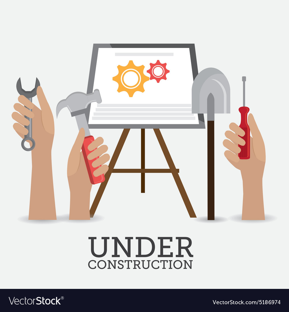 Construction digital design Royalty Free Vector Image
