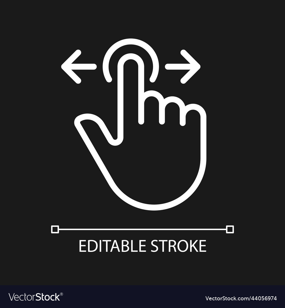 Scrolling horizontally pixel perfect white linear Vector Image