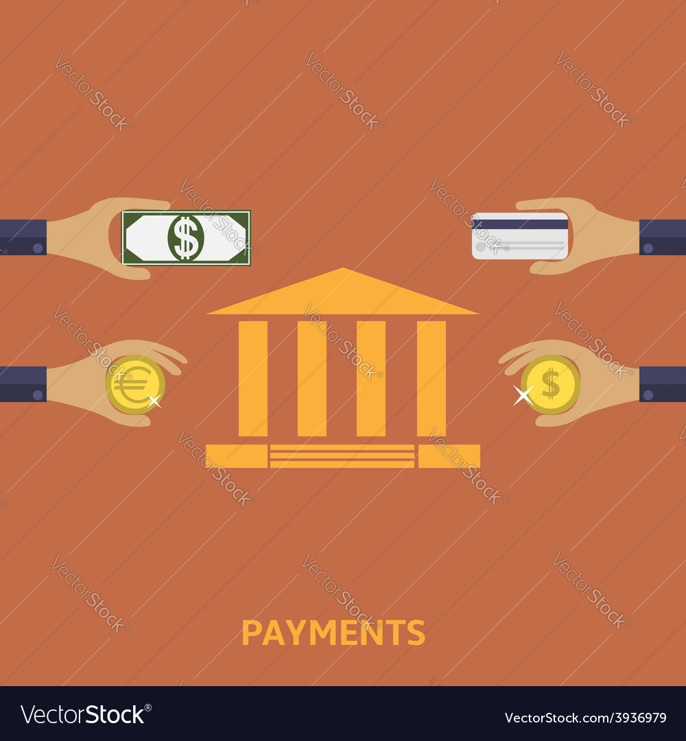 Payment methods Royalty Free Vector Image - VectorStock