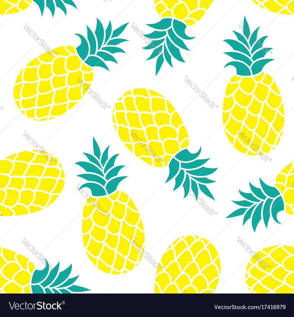 Pineapple background Royalty Free Vector Image