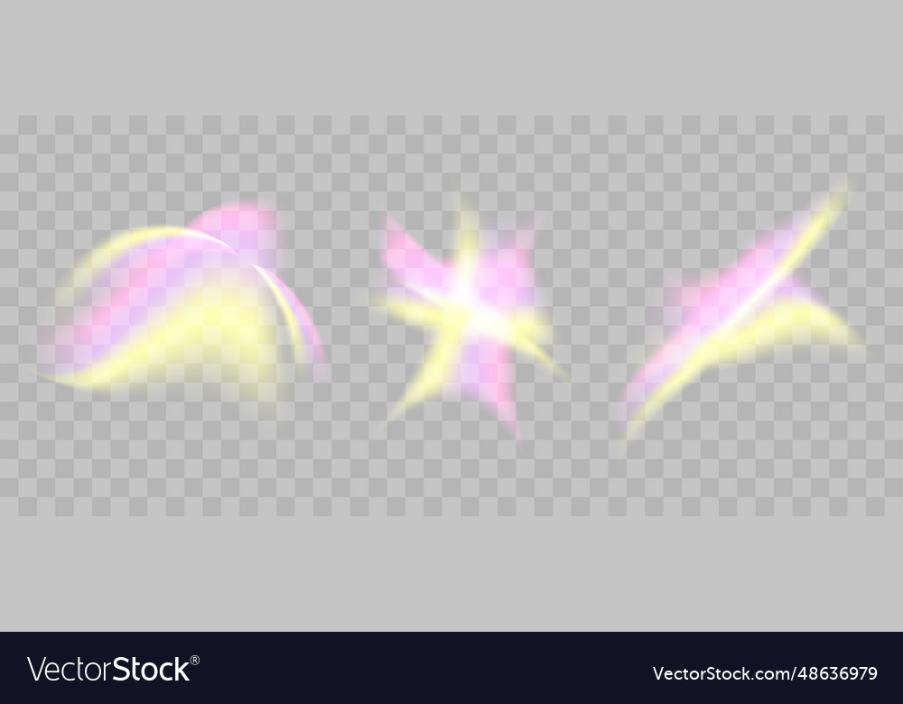 Set of color gradient overlays pastel shapes Vector Image
