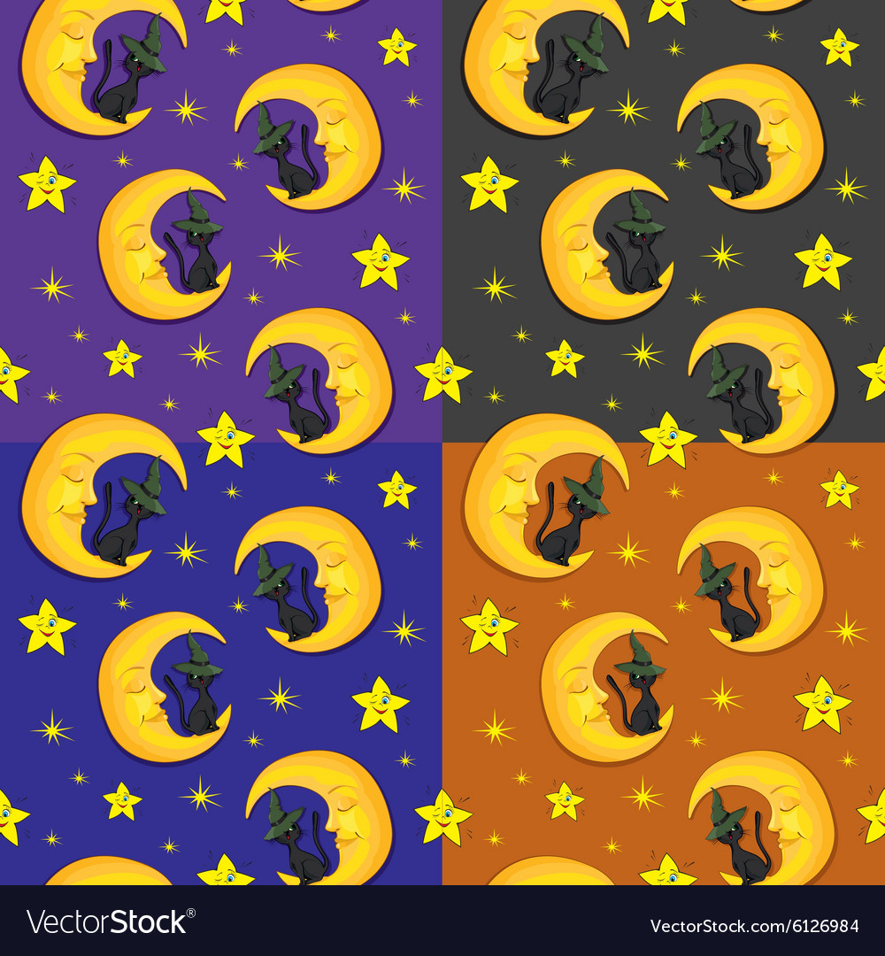 Cresent moon pattern design Royalty Free Vector Image