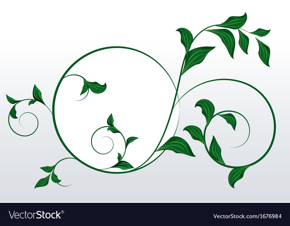Green leaf Royalty Free Vector Image - VectorStock