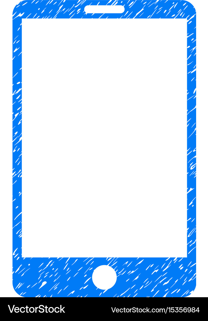 Smartphone grunge icon Royalty Free Vector Image