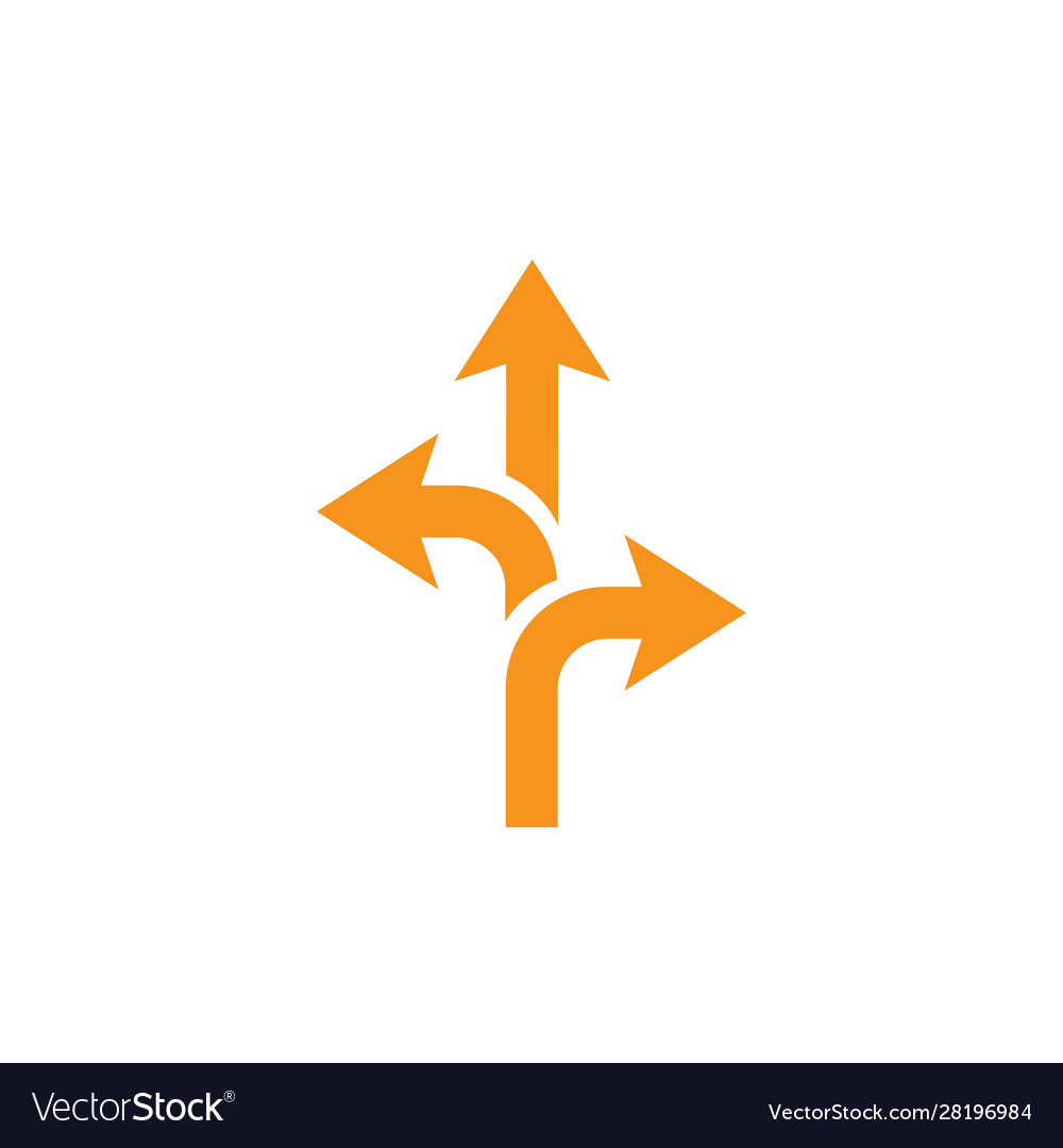 Way Icon Design Royalty Free Vector Image Vectorstock