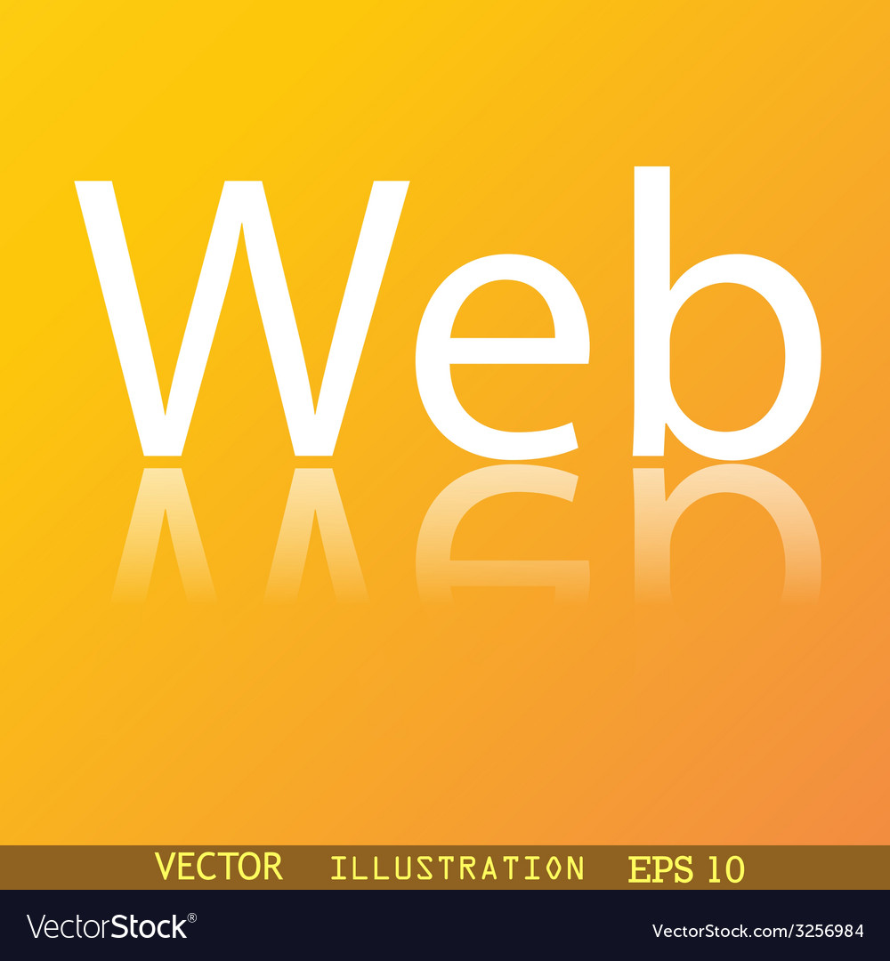 Web icon symbol flat modern design Royalty Free Vector Image Web icon symbol flat modern design Royalty Free Vector Image