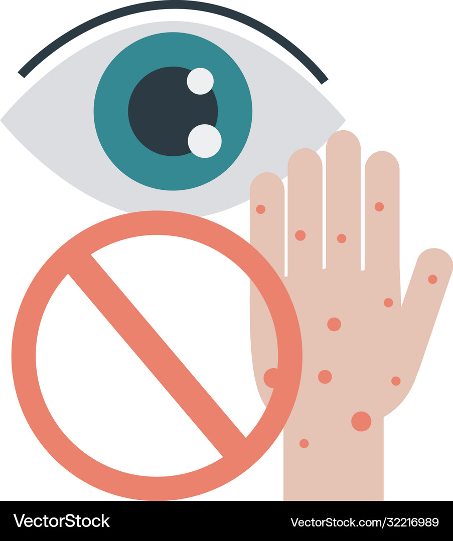 Covid19 19 coronavirus avoid touching eyes Vector Image