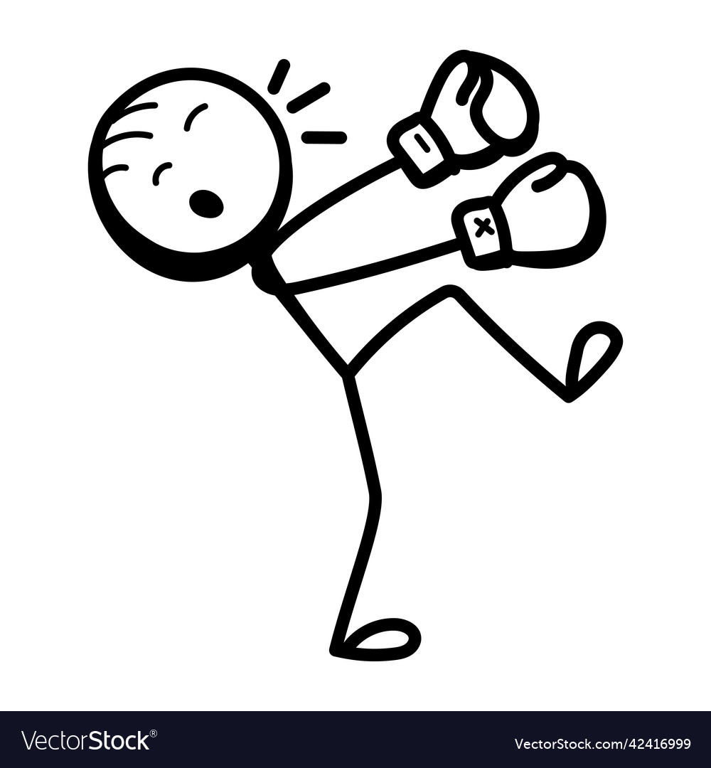 Punching Royalty Free Vector Image - VectorStock
