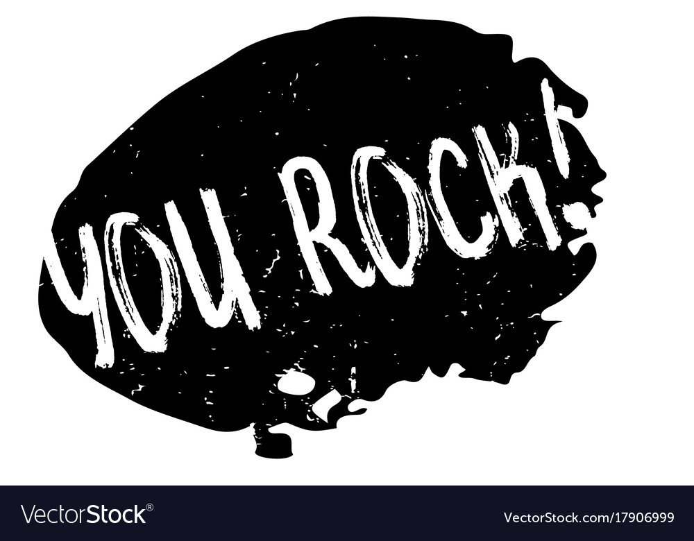 You rock rubber stamp Royalty Free Vector Image You rock rubber stamp Royalty Free Vector Image