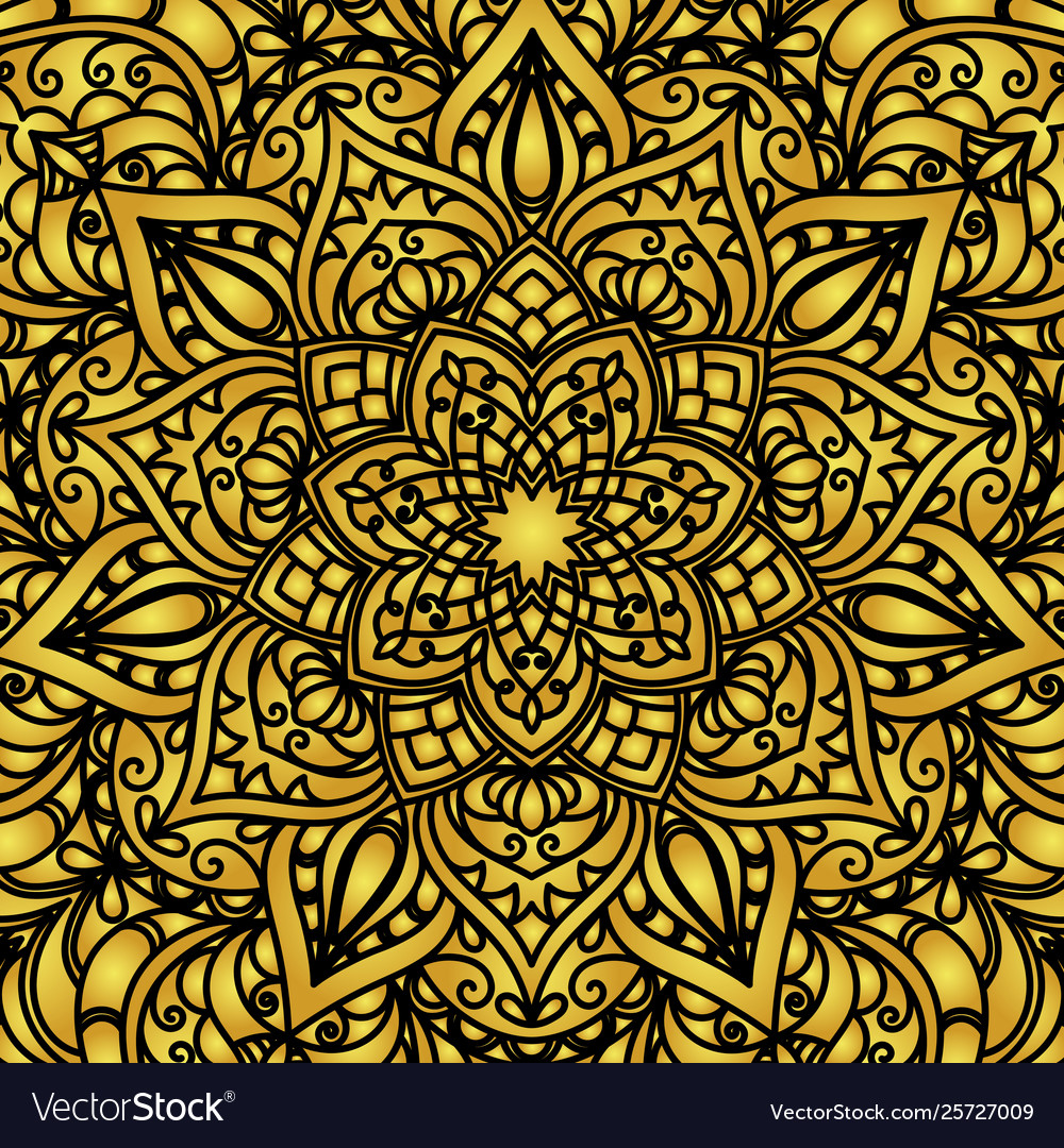 Mandala pattern background Royalty Free Vector Image