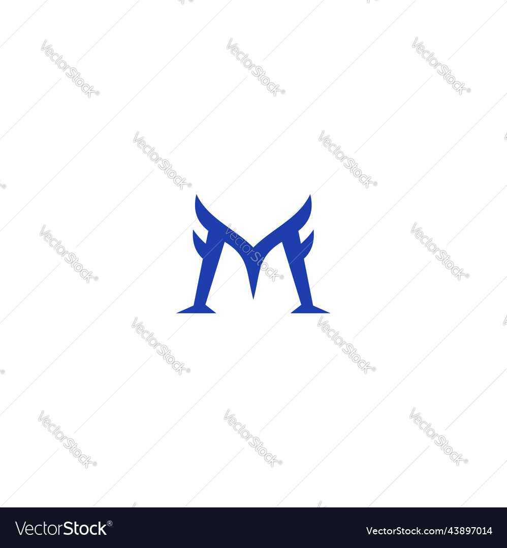 M initial logo Royalty Free Vector Image - VectorStock