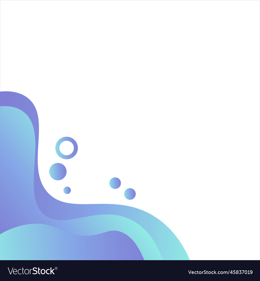 Corner liquid design Royalty Free Vector Image
