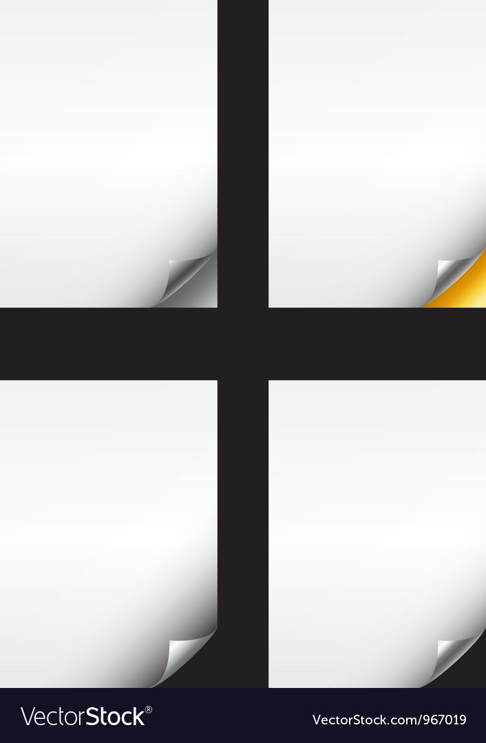 Empty paper sheets Royalty Free Vector Image - VectorStock