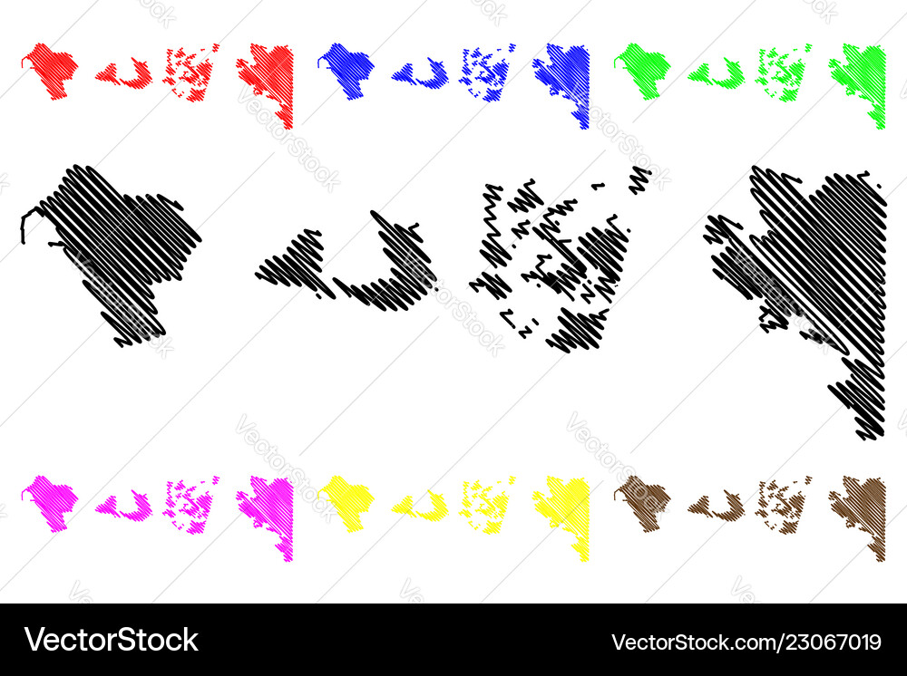 Puducherry map Royalty Free Vector Image - VectorStock