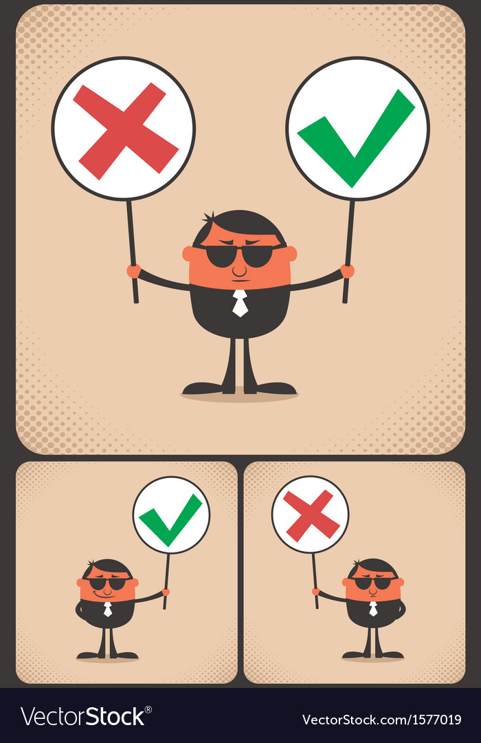 Right and wrong Royalty Free Vector Image - VectorStock