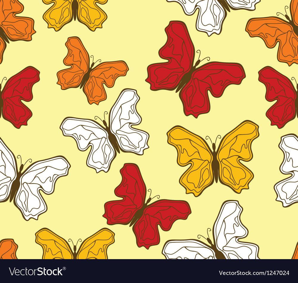 Butterfly pattern Royalty Free Vector Image - VectorStock