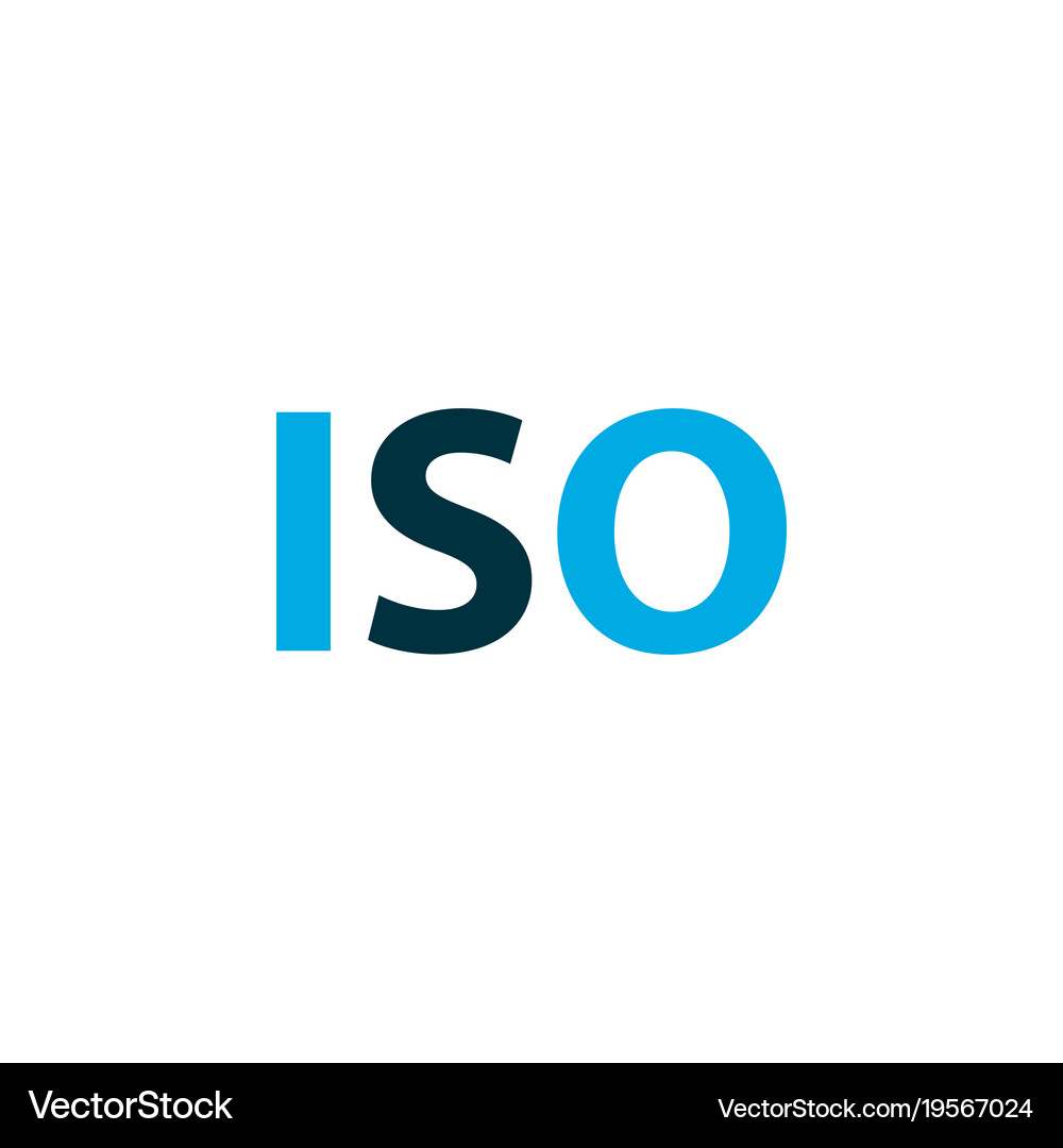 Iso icon colored symbol premium quality isolated Vector Image