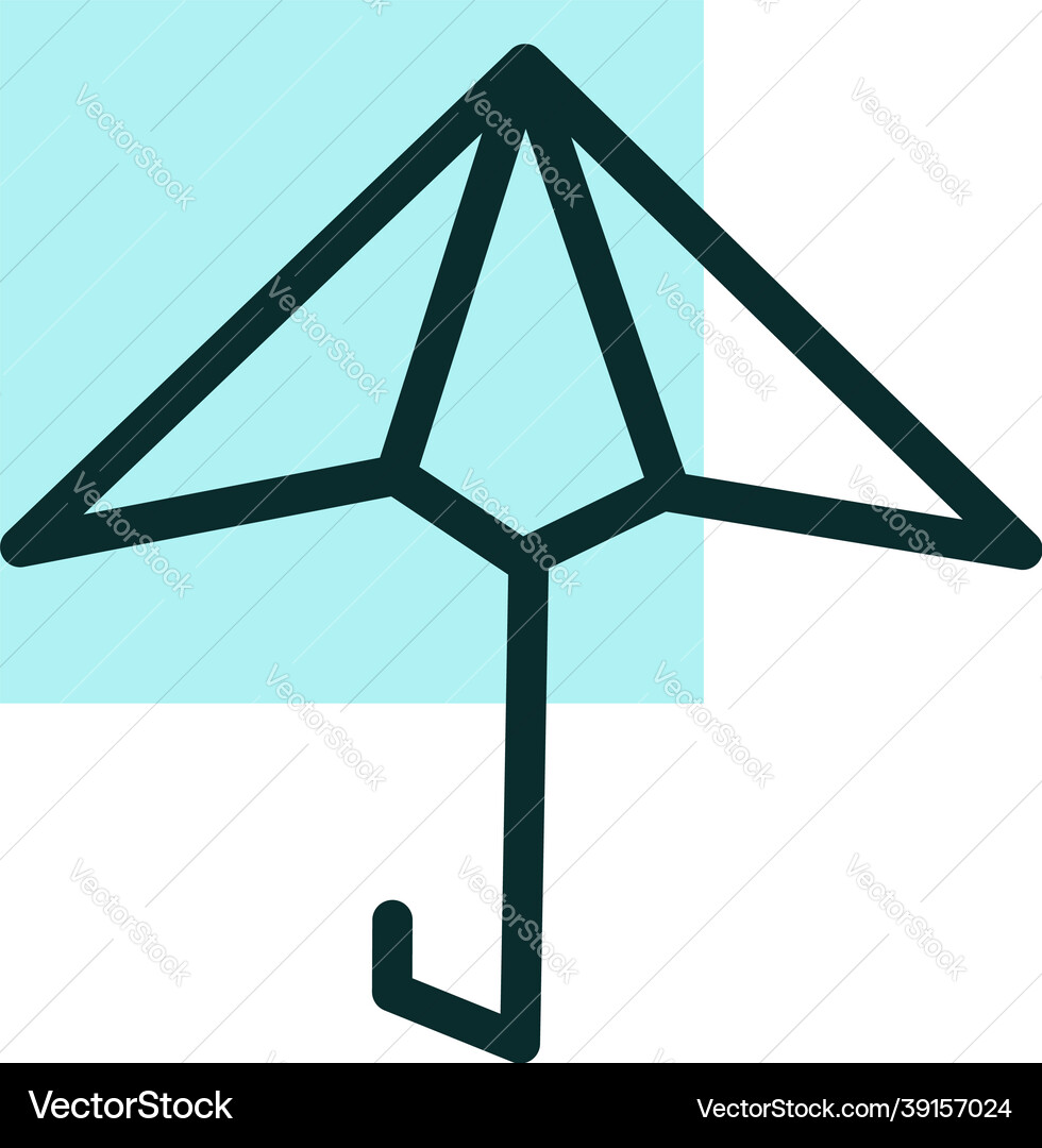 Pocket umbrella icon on white background Vector Image