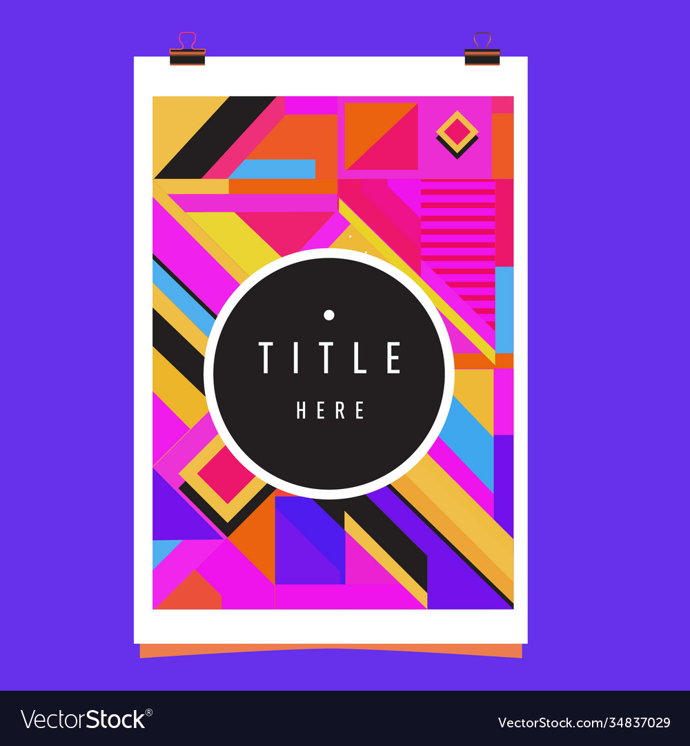 Abstract colorful geometric pattern background Vector Image Abstract colorful geometric pattern background Vector Image