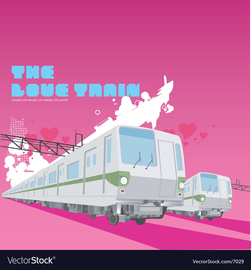 Love Train Royalty Free Vector Image Vectorstock