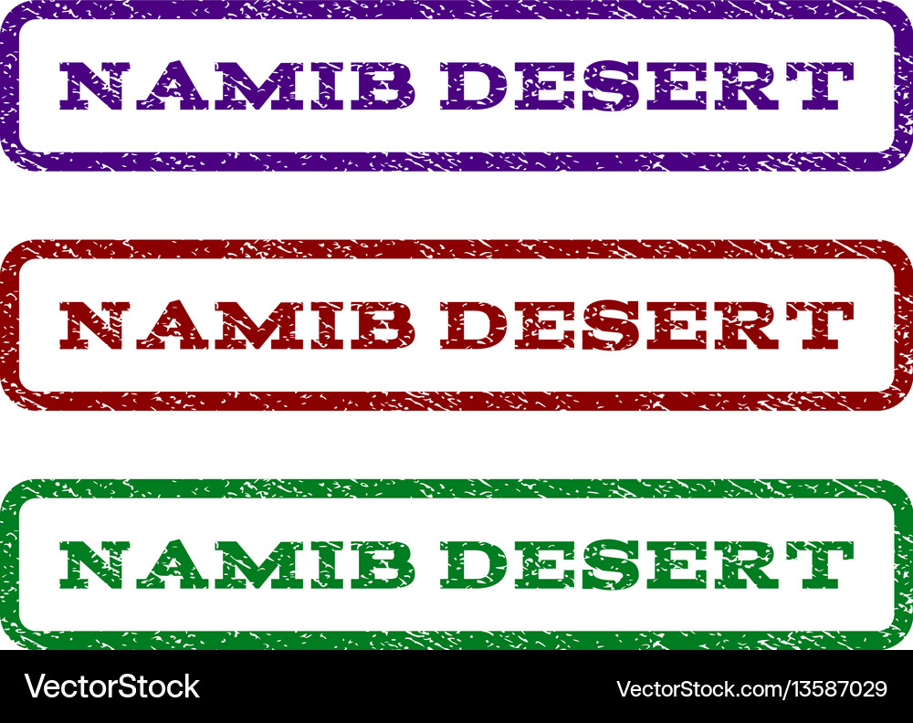 Namib desert watermark stamp Royalty Free Vector Image