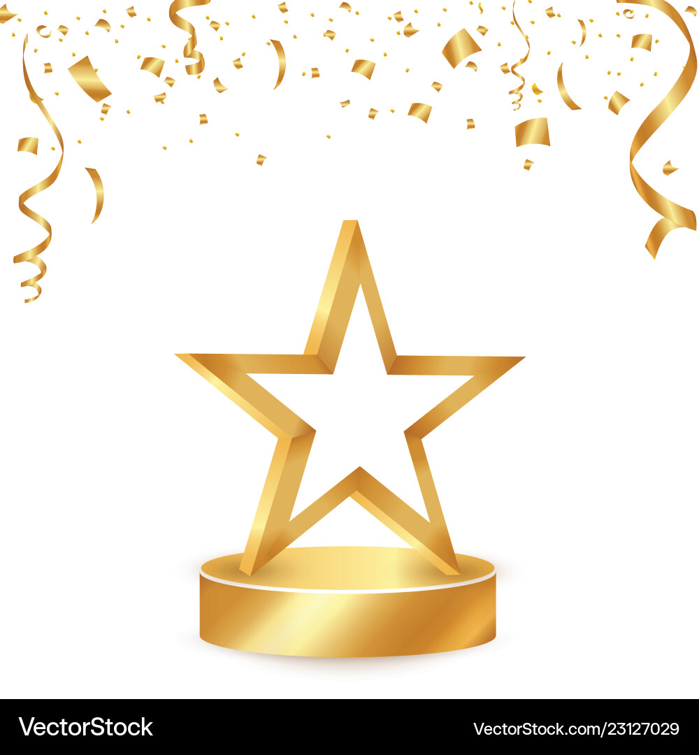 Winner background first place of competition Vector Image