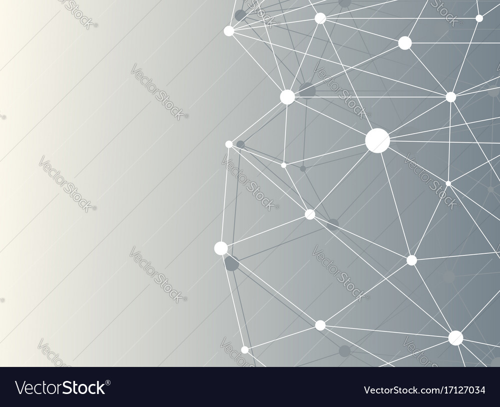 Geometric abstract background with dots array Vector Image