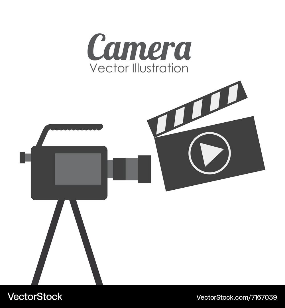 Camera film design Royalty Free Vector Image - VectorStock