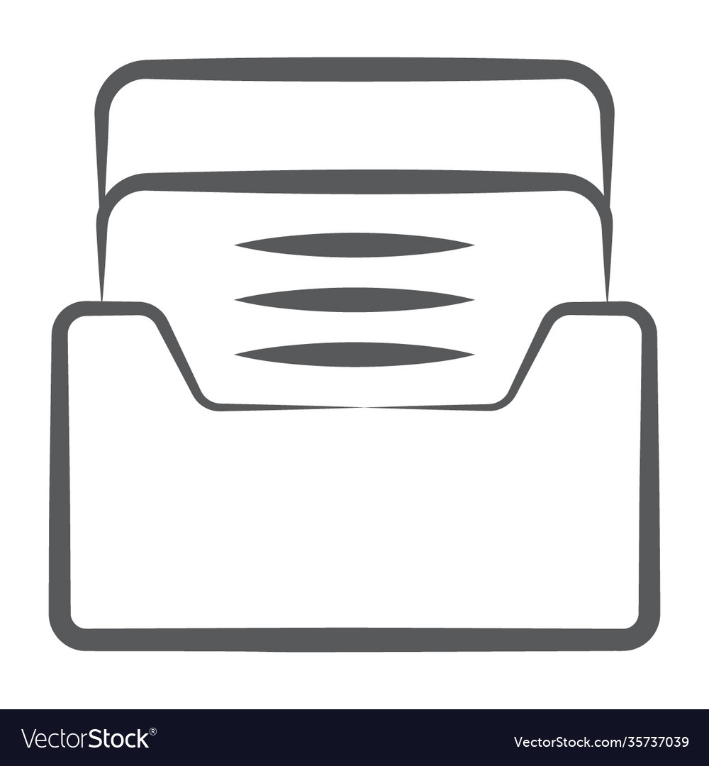 Document folder Royalty Free Vector Image - VectorStock