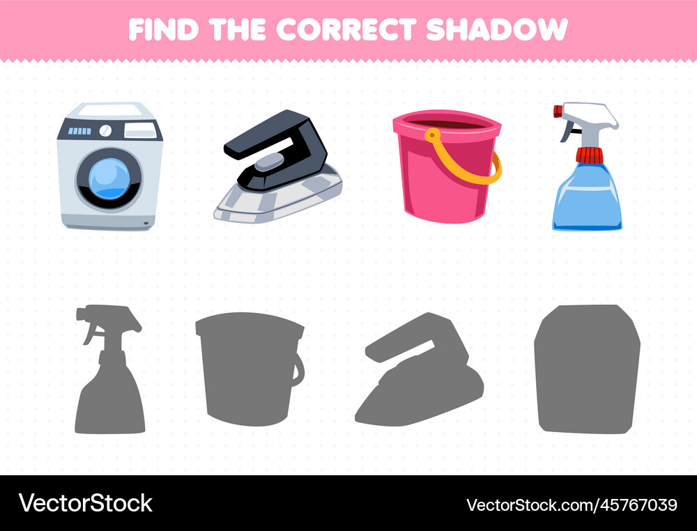 Education game for children find the correct Vector Image