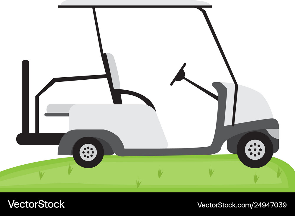 Isolated Golf Cart Royalty Free Vector Image - VectorStock