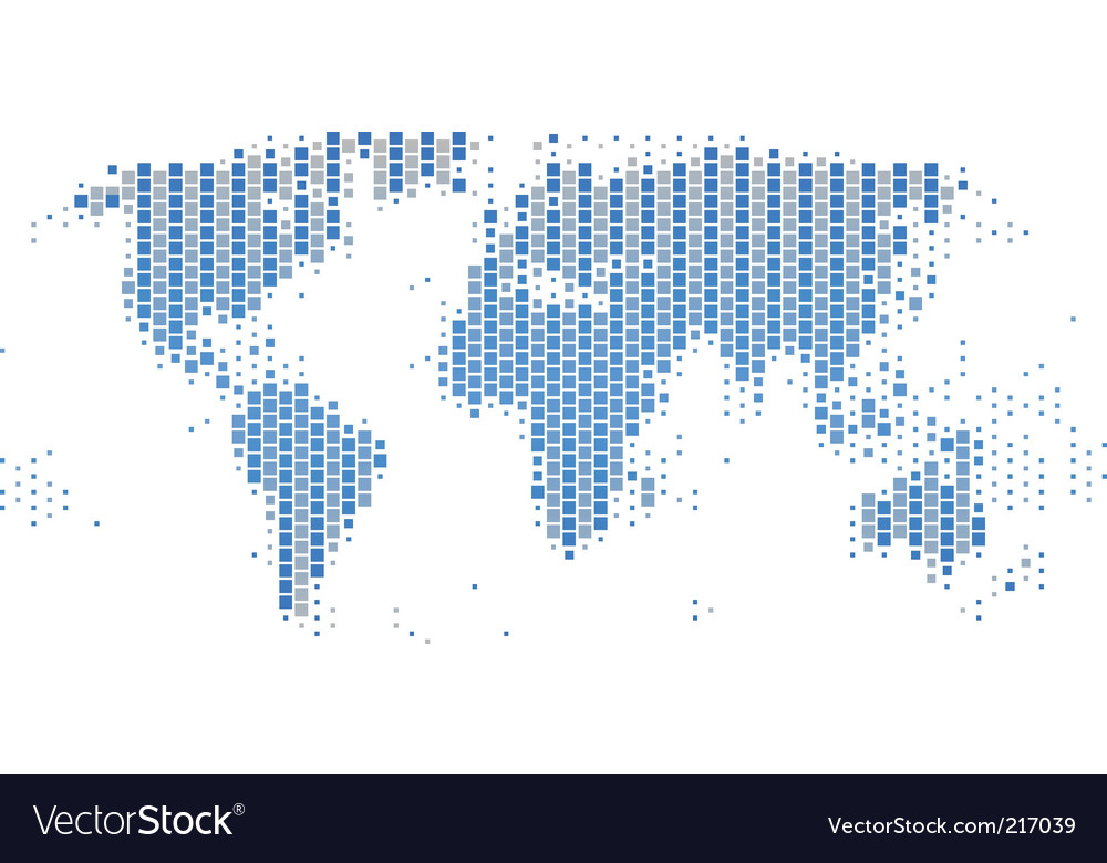 World map Royalty Free Vector Image - VectorStock