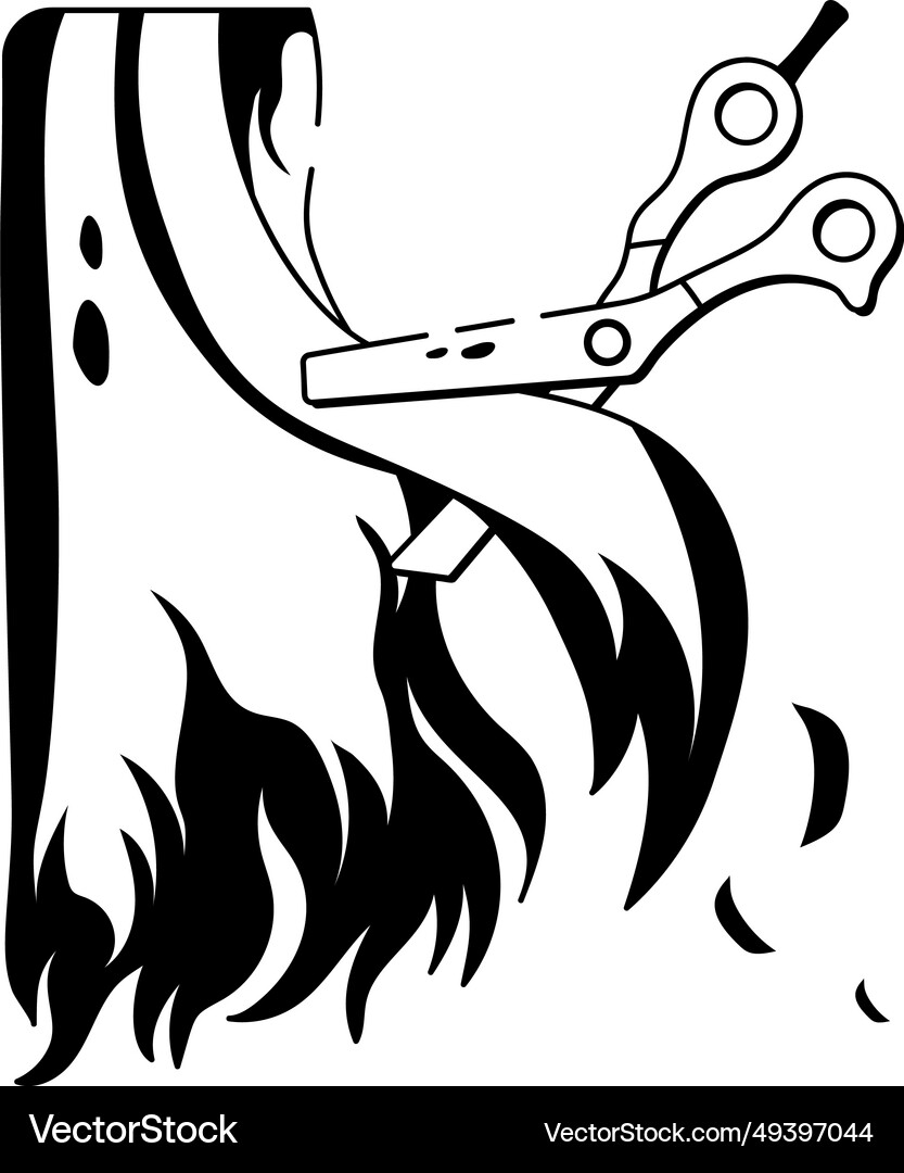 Hair cutting Royalty Free Vector Image - VectorStock