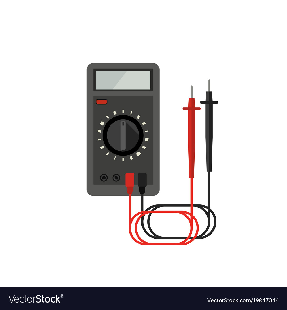 Multimeter flat icon Royalty Free Vector Image Multimeter flat icon Royalty Free Vector Image