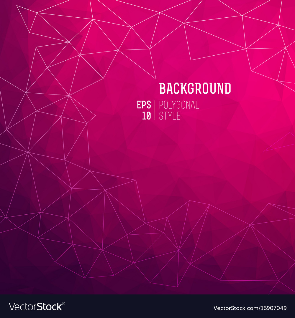 Abstract pink polygon background Royalty Free Vector Image Abstract pink polygon background Royalty Free Vector Image