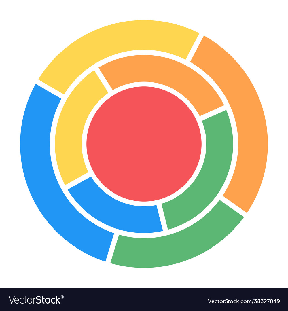Circle chart Royalty Free Vector Image - VectorStock