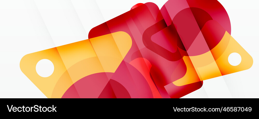 Line triangle square and circle primitive Vector Image